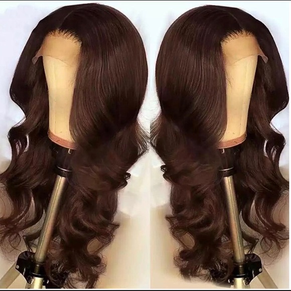 jessie’s selection | Hair | Chocolate Brown Brazilian Wavy Lace Front ...